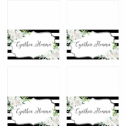 Printable Wedding Name Card Labels - Wedding Place cards