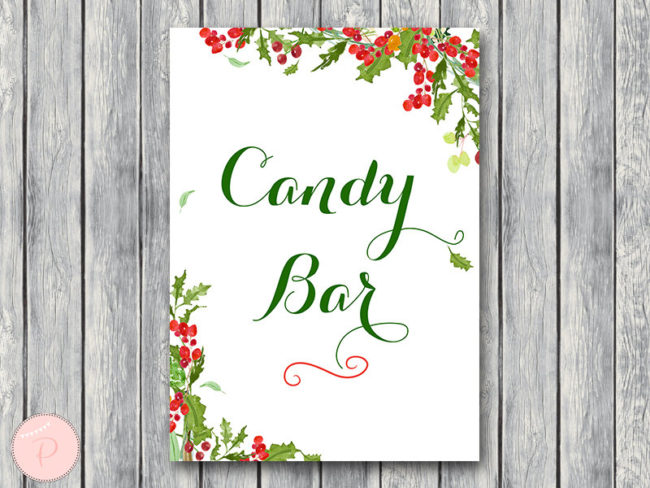 DOWNLOAD Christmas Berries Printable Signs